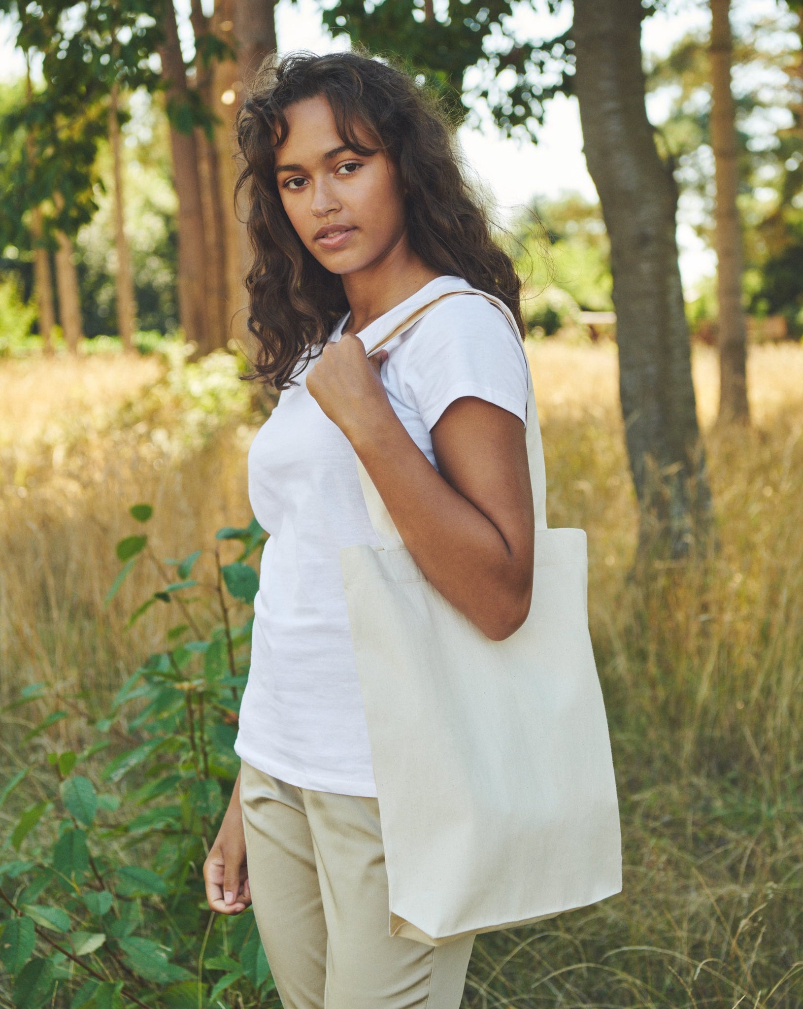 T90003 TIGER COTTON TWILL BAG – Neutral